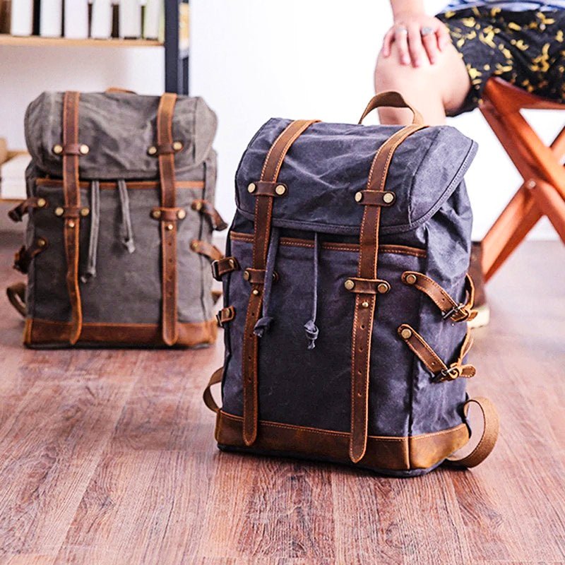 Wayfarer Waxed Canvas Backpack – Preston & Bradford